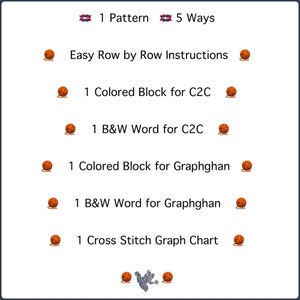 Heart North Carolina C2C Crochet Pattern & Graphghan Crochet Pattern ...