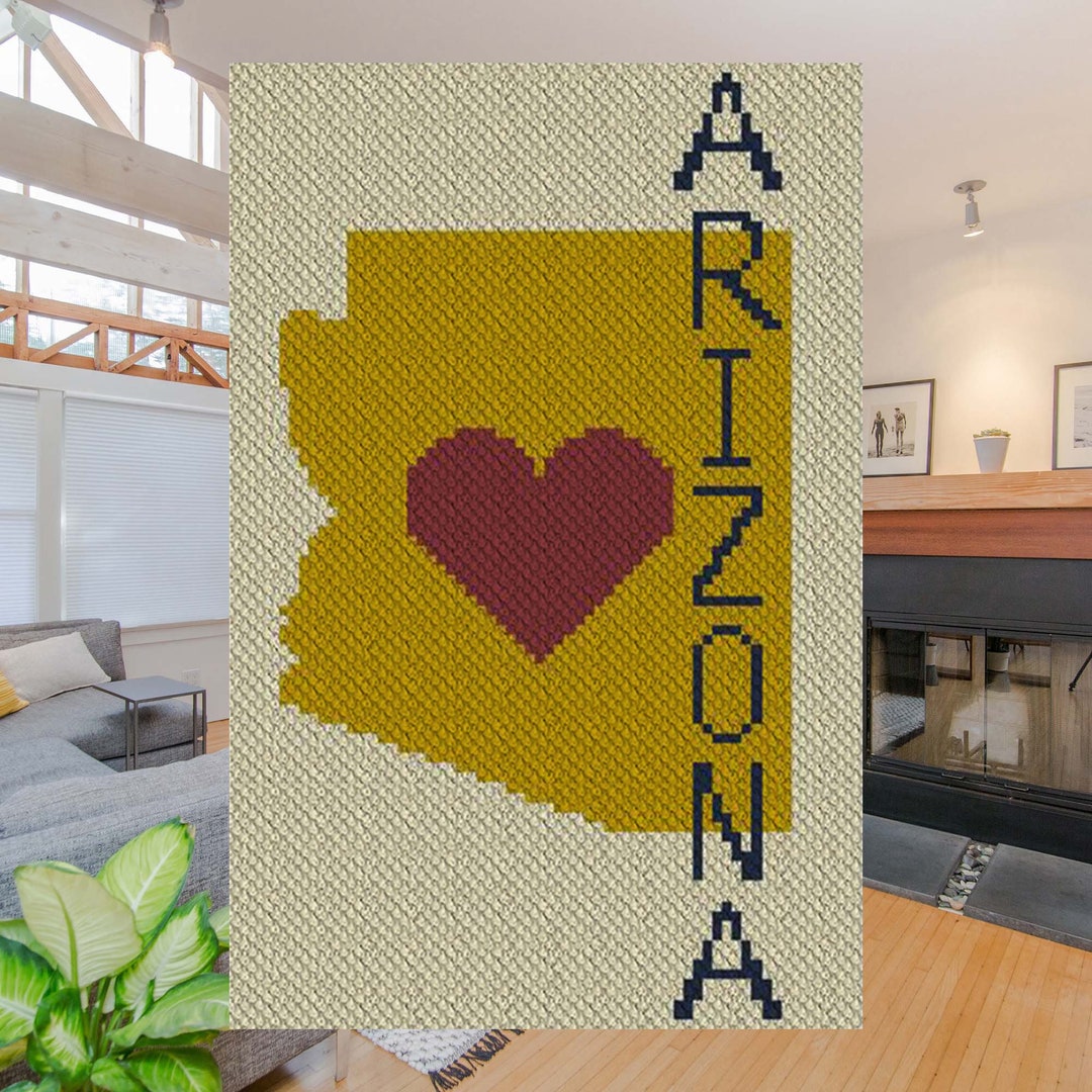 Heart Arizona C2C Afghan Crochet Pattern | Corner to Corner Crochet ...