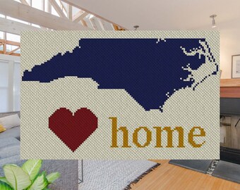 North Carolina Cross Stitch | Etsy