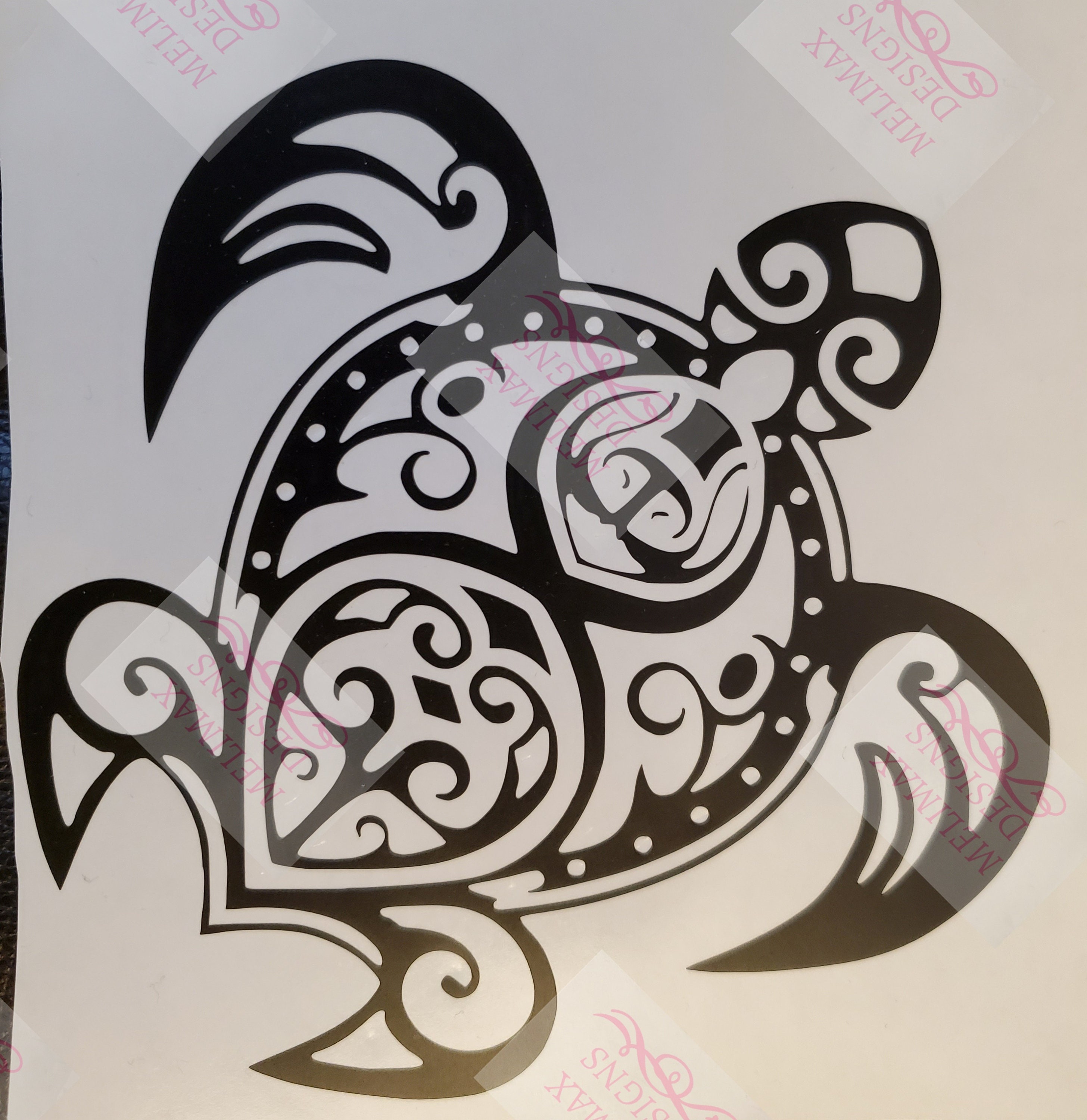 Turtle Back Window Decal - Etsy