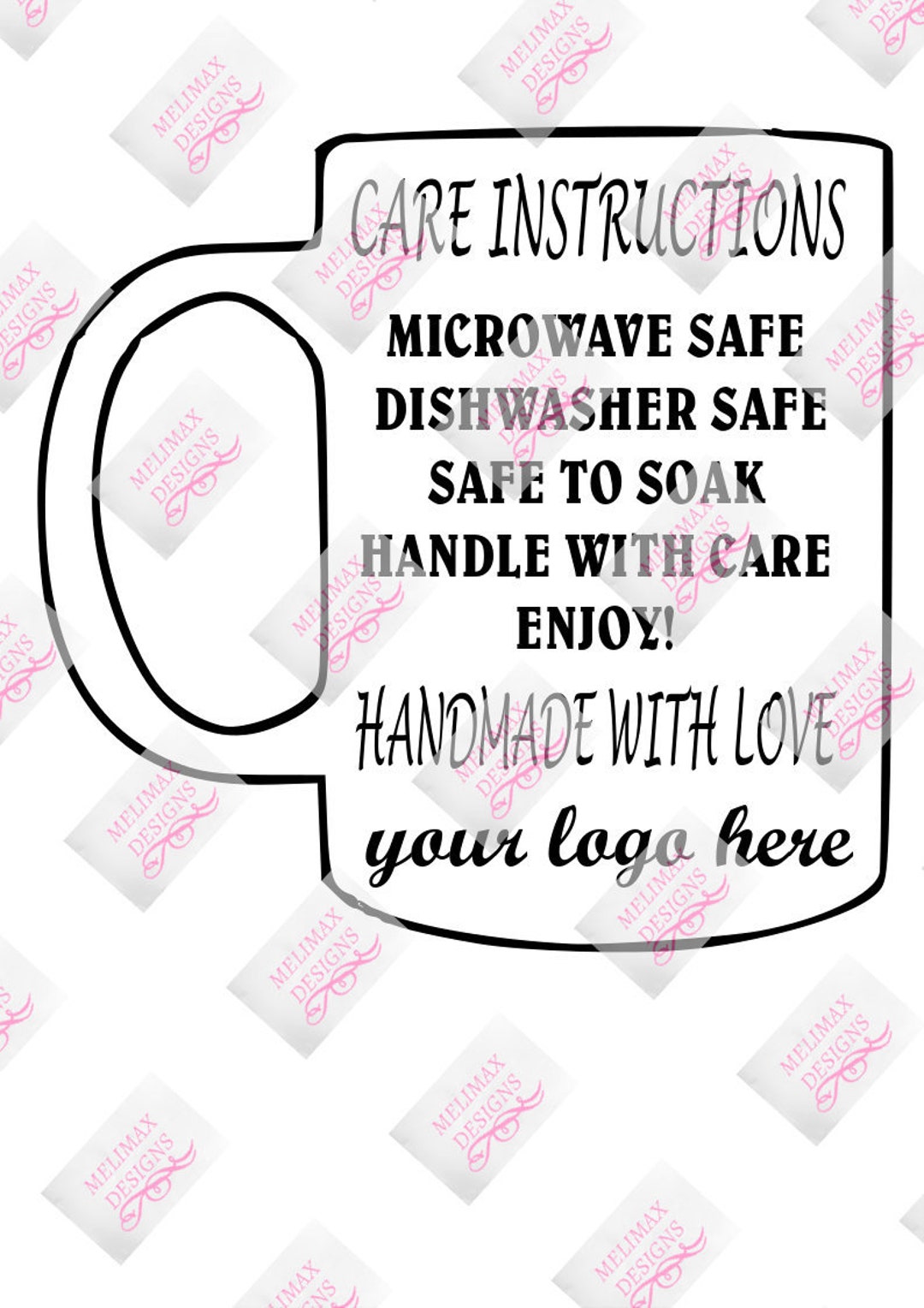 Mug Care Card Bundle PNG - Etsy