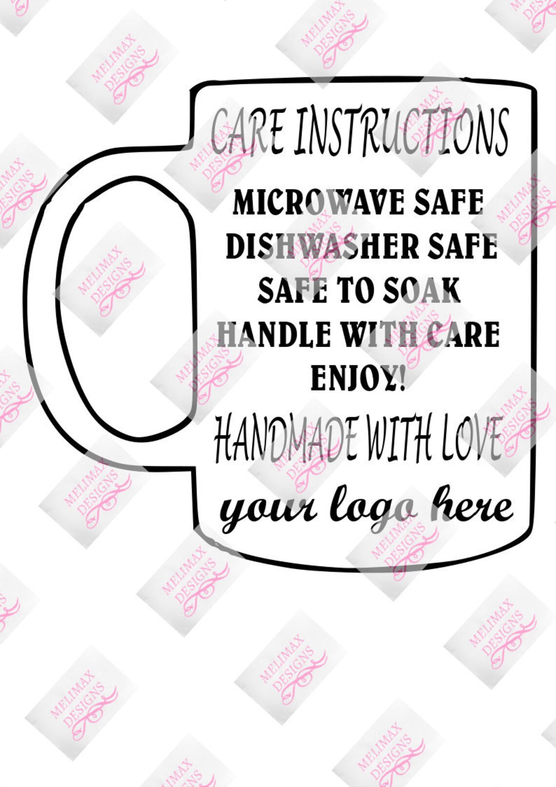 Mug Care Card Bundle PNG - Etsy