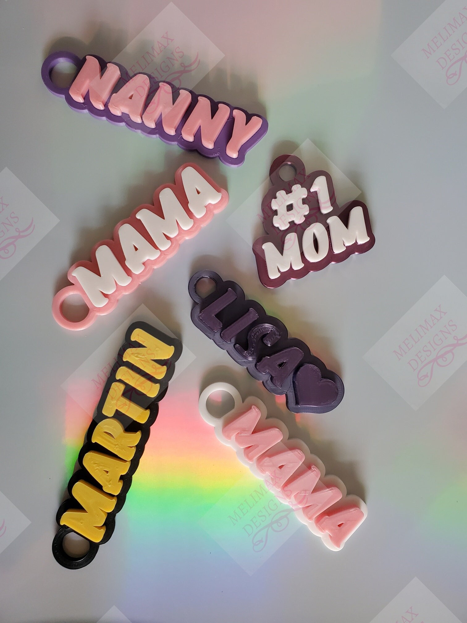 3D Printed Custom Name Keychain - Etsy