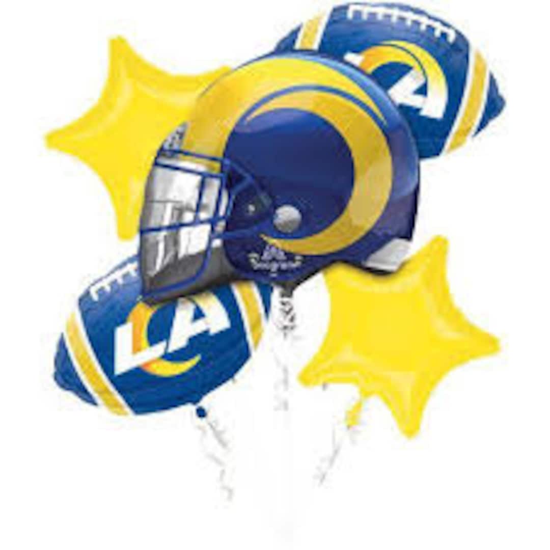 Los Angeles Rams Football Balloon Bouquet Birthday Balloons - Etsy