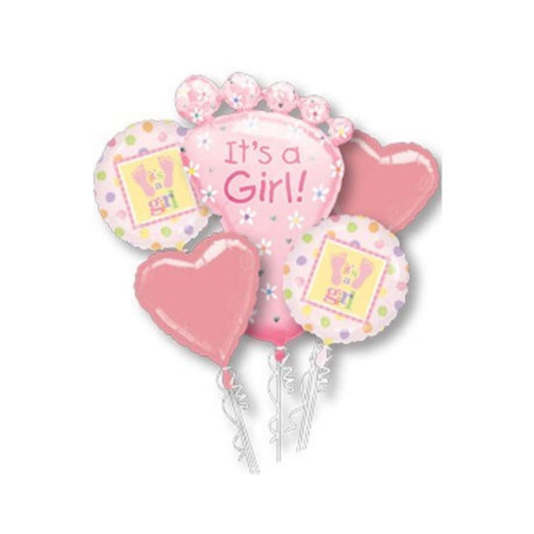 Pink Baby Shower Balloon Baby Shower Balloon Pink Baby Mylar - Etsy