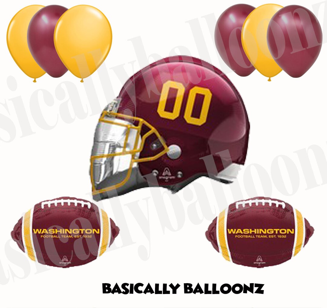 Washington Football Team Balloon Bouquet, Balloons , Sports - Etsy