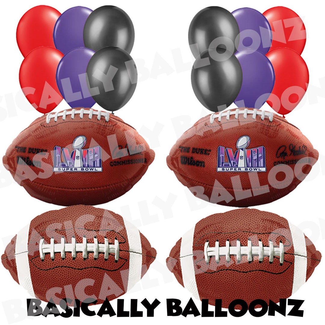 Super Bowl LVIII 58 Balloon 16 Pc Kit Mylar Balloon Football - Etsy