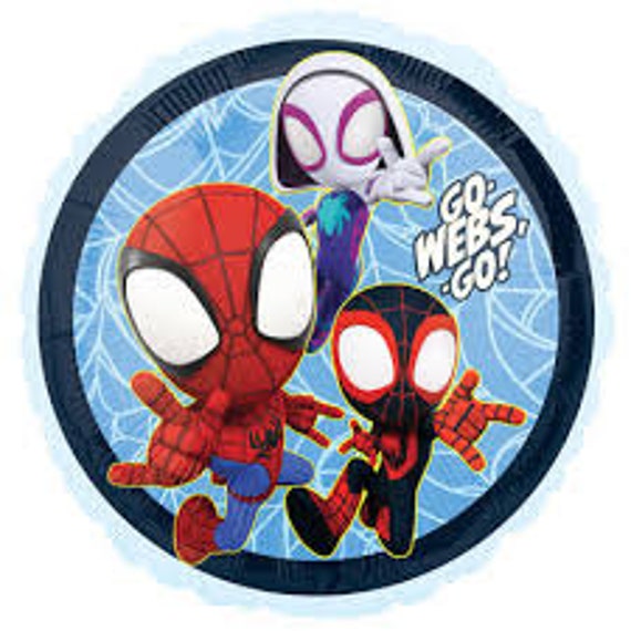 Spidy and Friends Spider Man Mylar Balloon. Super Hero - Etsy