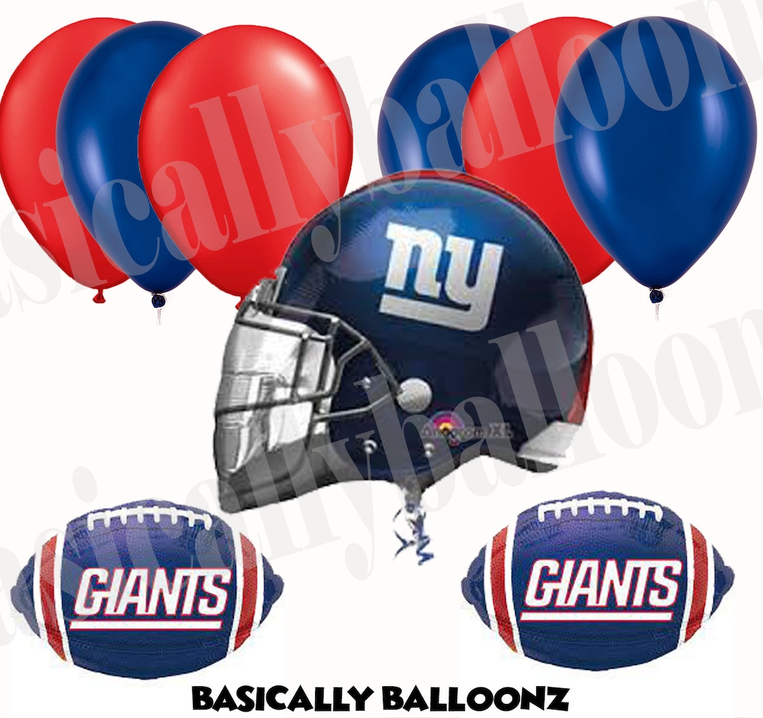 New York Giants Football Team Balloon Bouquet Balloons - Etsy