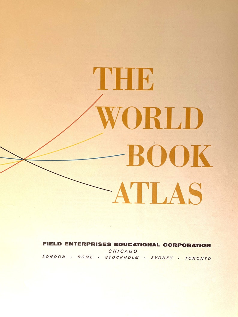 1966 CENTRAL LATIN AMERICA Atlas Map, Vintage World Book Atlas, Full ...