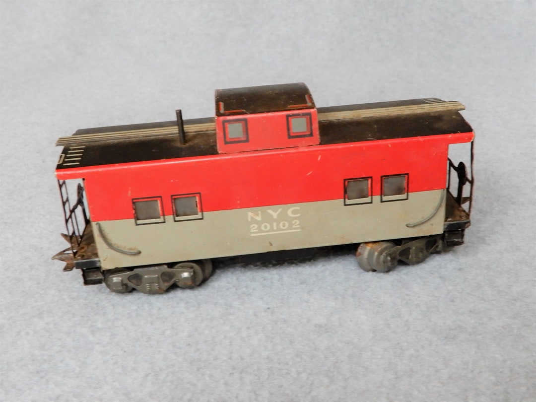 Vintage Marx Train Car 20102 O Gauge 8 Wheel New York Central Metal ...