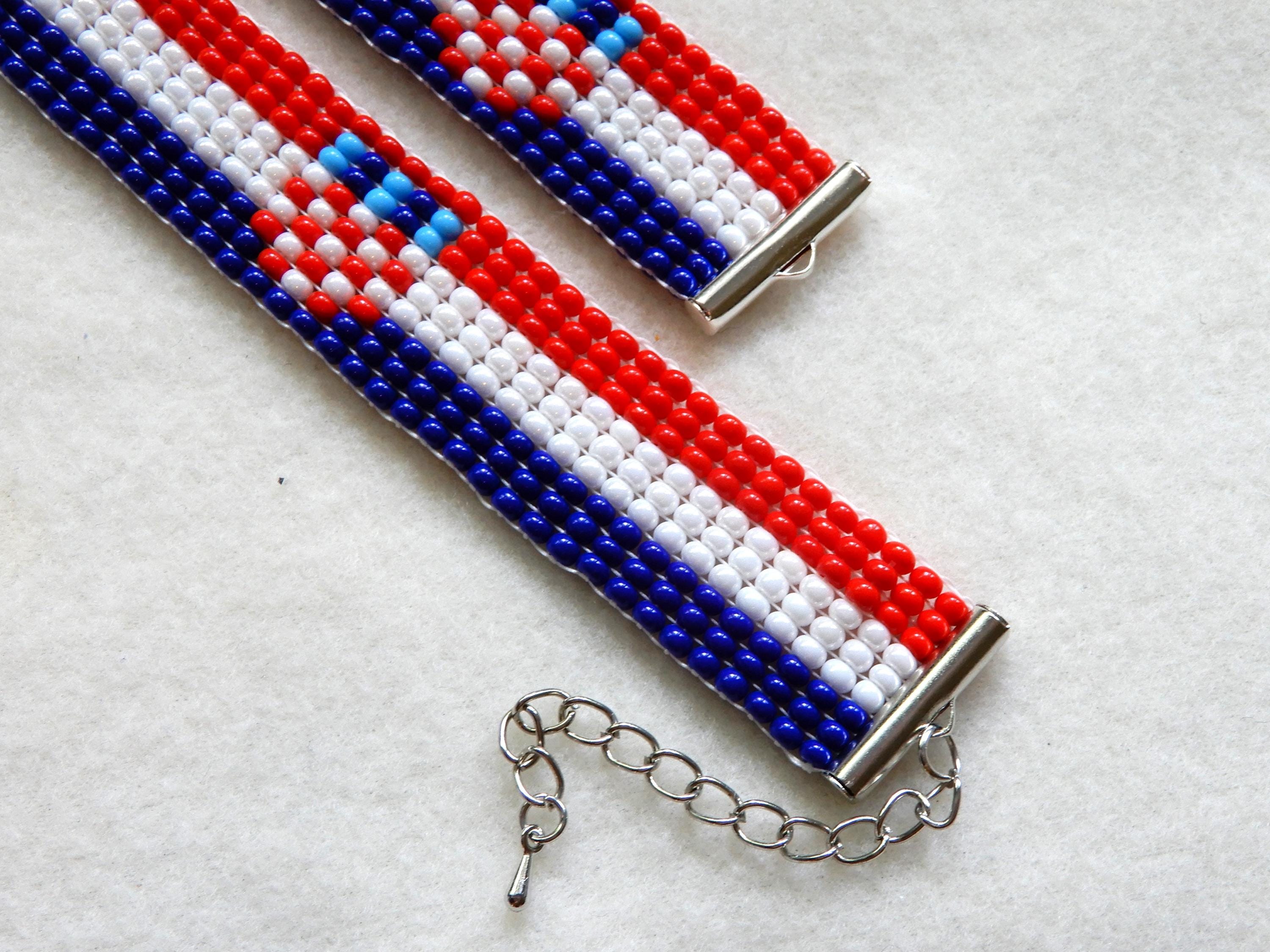 Croatia Croatian Flag Bead Keychain & Bracelet, Handmade - Etsy