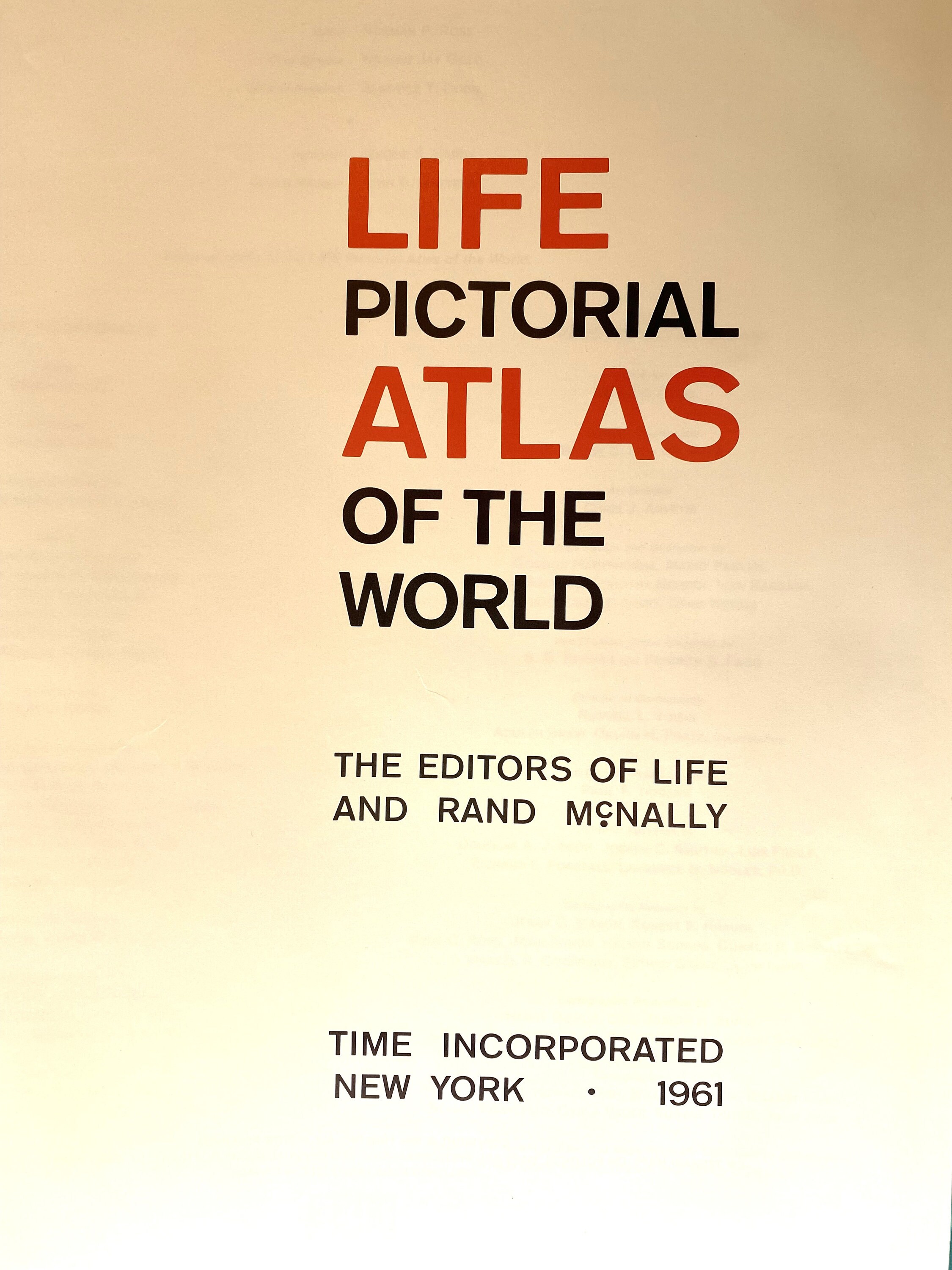 1961 BRITISH COLUMBIA CANADA Atlas Map, Vintage Time Life Rand Mcnally ...