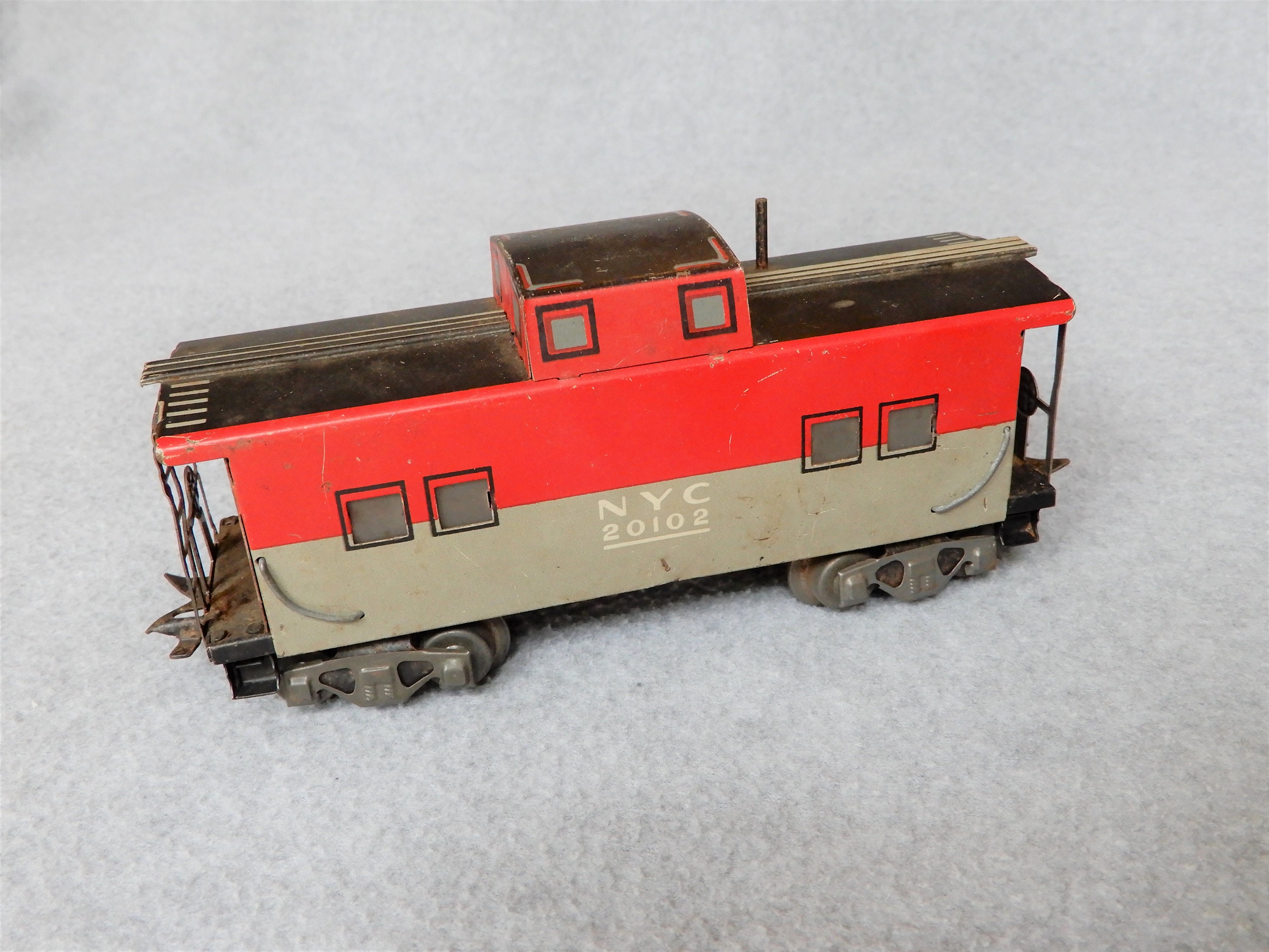 Vintage Marx Train Car 20102 O Gauge 8 Wheel New York Central Metal ...