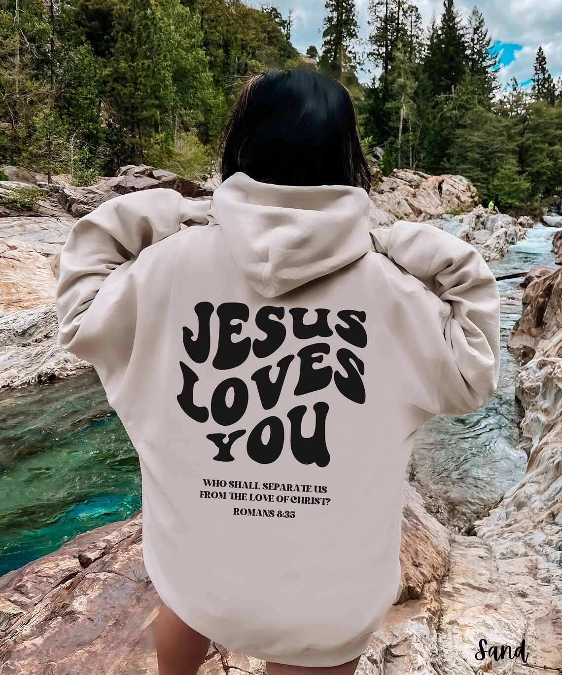 Jesus Loves You Christian Hoodie Christian T Sweatshirt Etsy