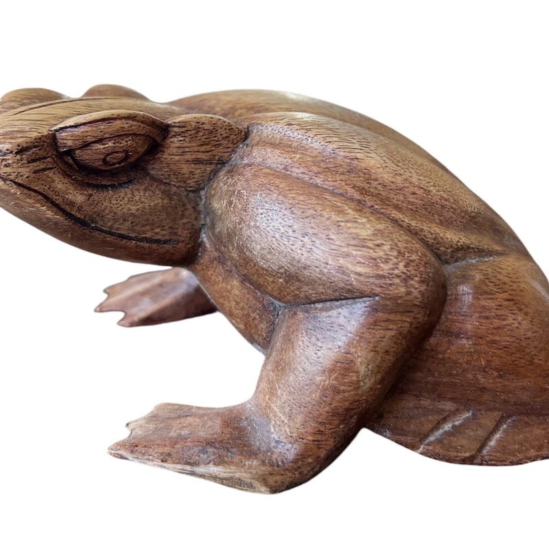 Wooden Frog - Etsy