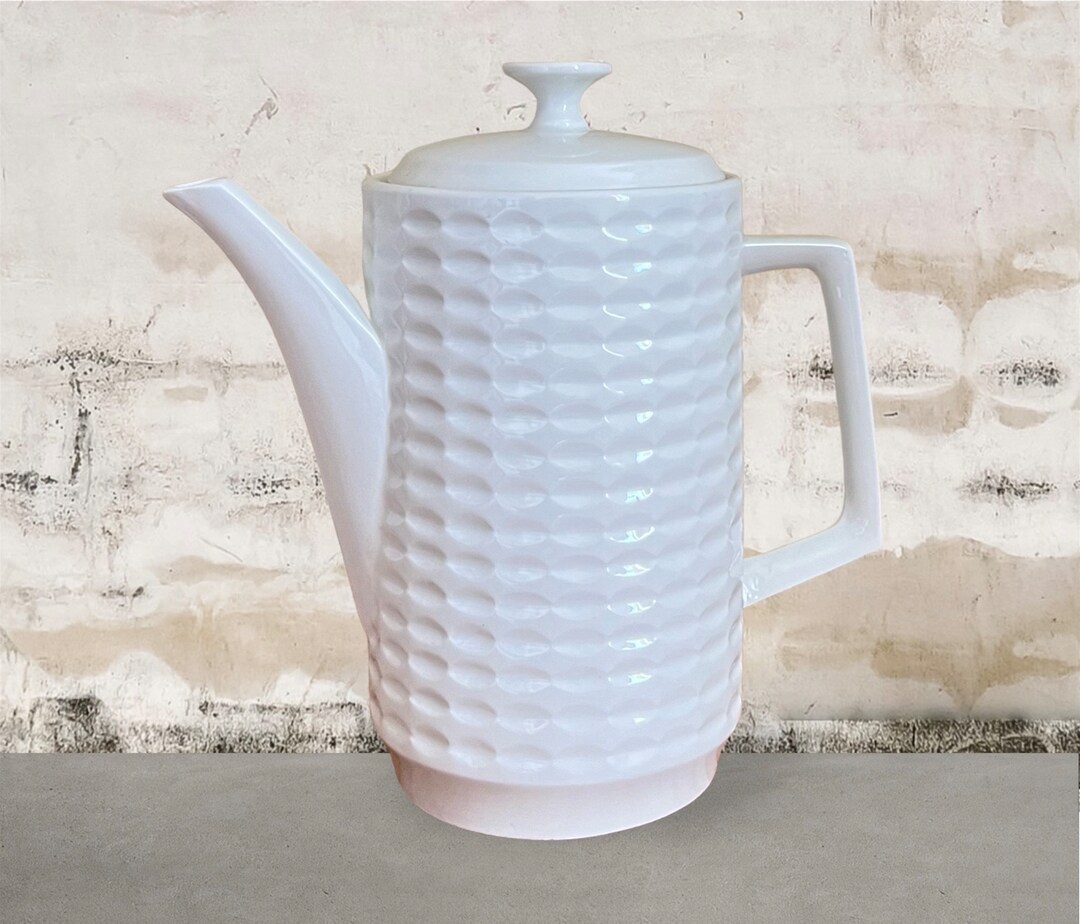 MCM Myott Ceramite Coffee Pot Tharaud Designs Retro England Mid Century ...