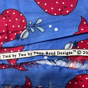 Fabric Traditions by Patty Reed Designs Counting Two by Two Whale ...