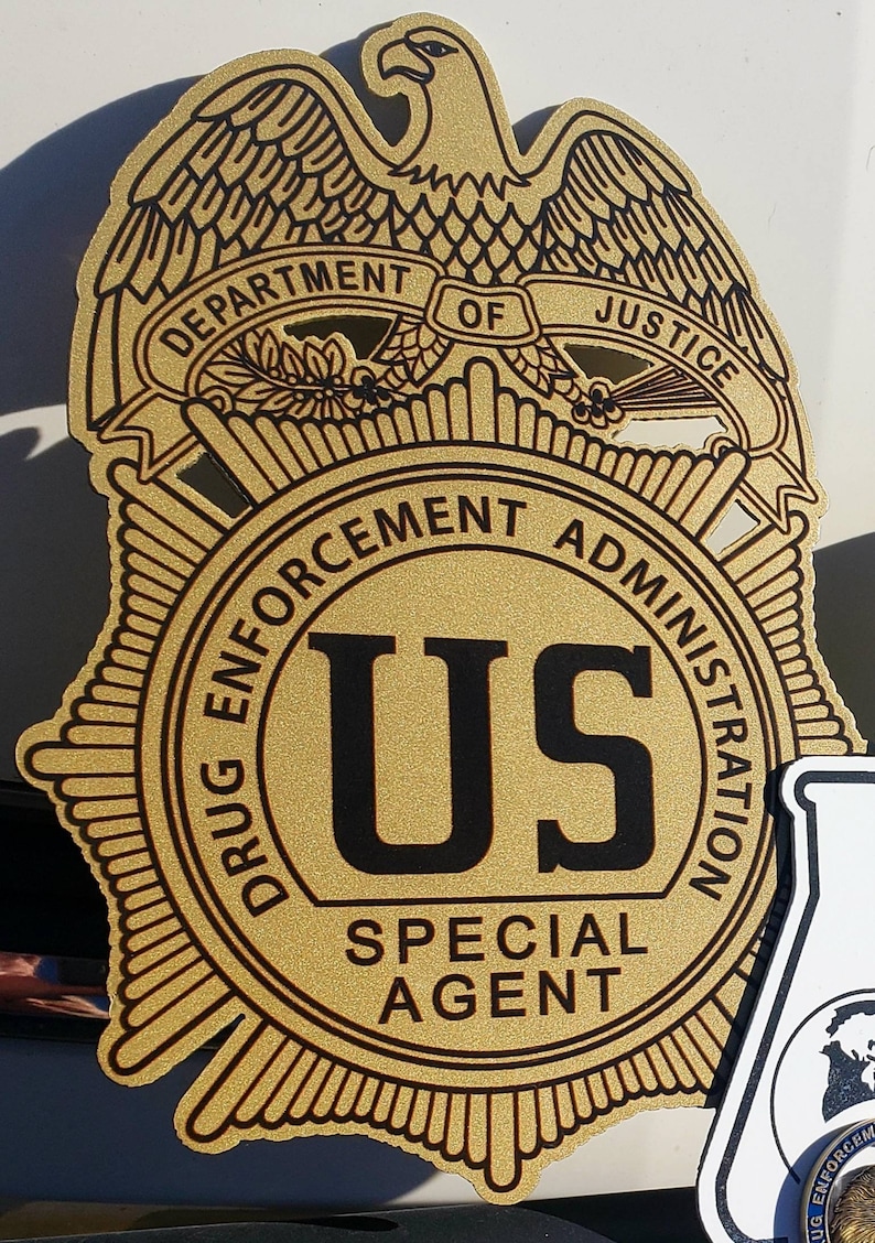DEA Badge Metal Badge - Etsy