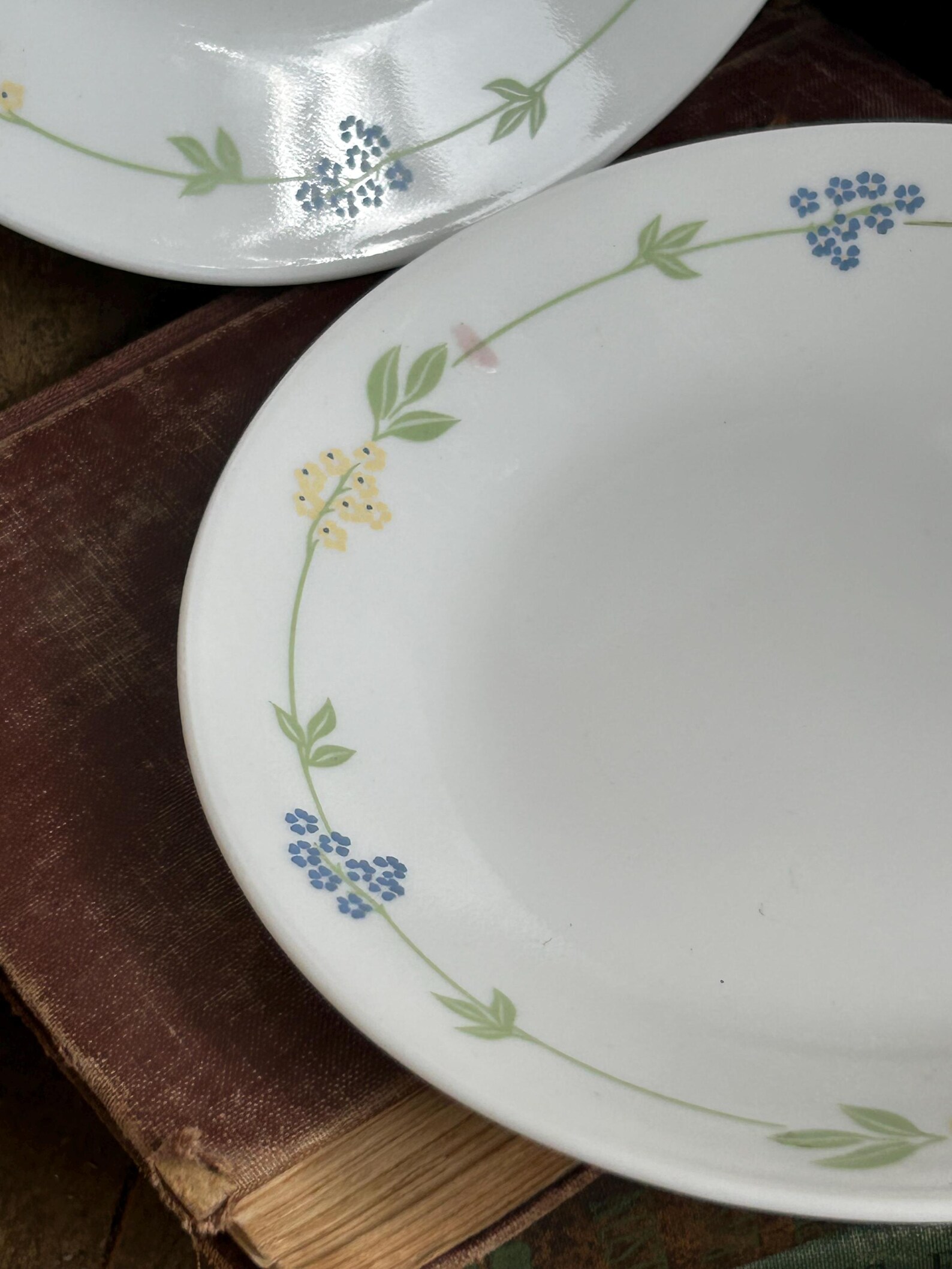 Corelle Secret Garden Salad Plates — Set of 3, Vintage Floral Pattern 6 ...