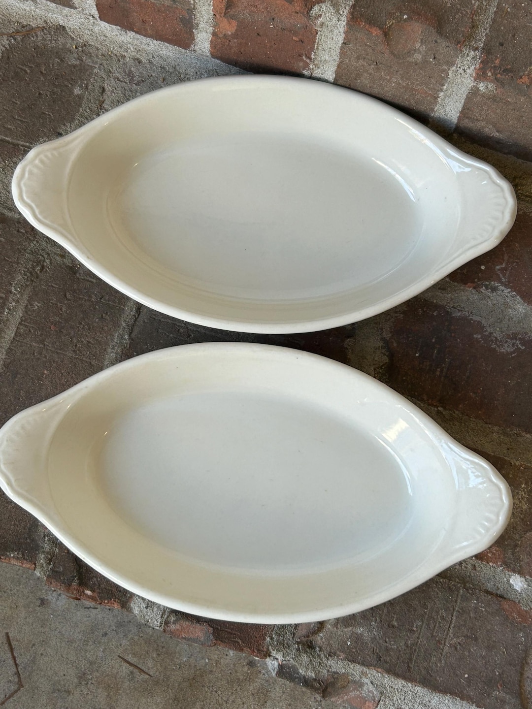 Vintage Hall 529 Oval Baking Dishes Set of 2 Au Gratin Dishes - Etsy