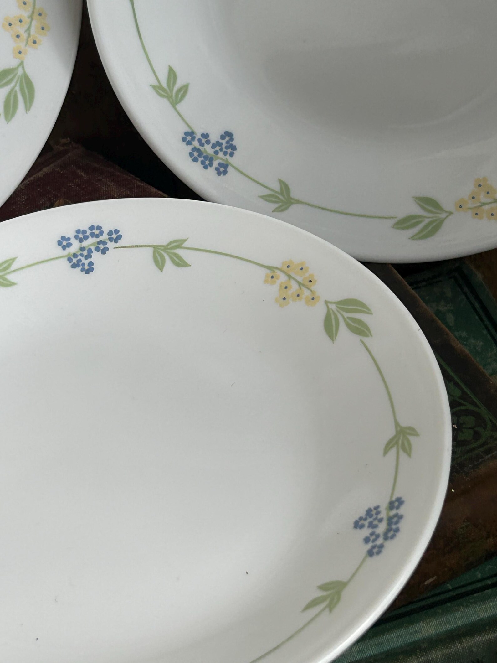 Corelle Secret Garden Salad Plates — Set of 3, Vintage Floral Pattern 6 ...
