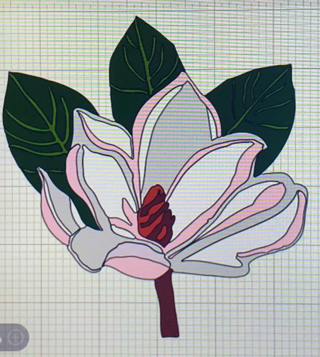 Detailed MAGNOLIA SVG Layered for Color Change Cricut - Etsy
