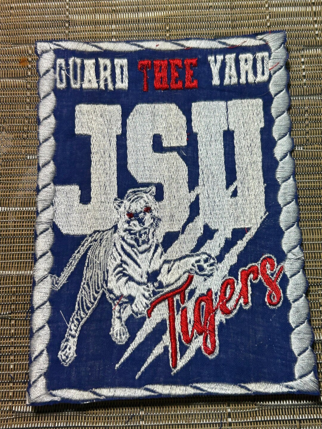 JSU Iron on Patch Guard Thee Yard Tigers Blue White Red 5X7 - Etsy