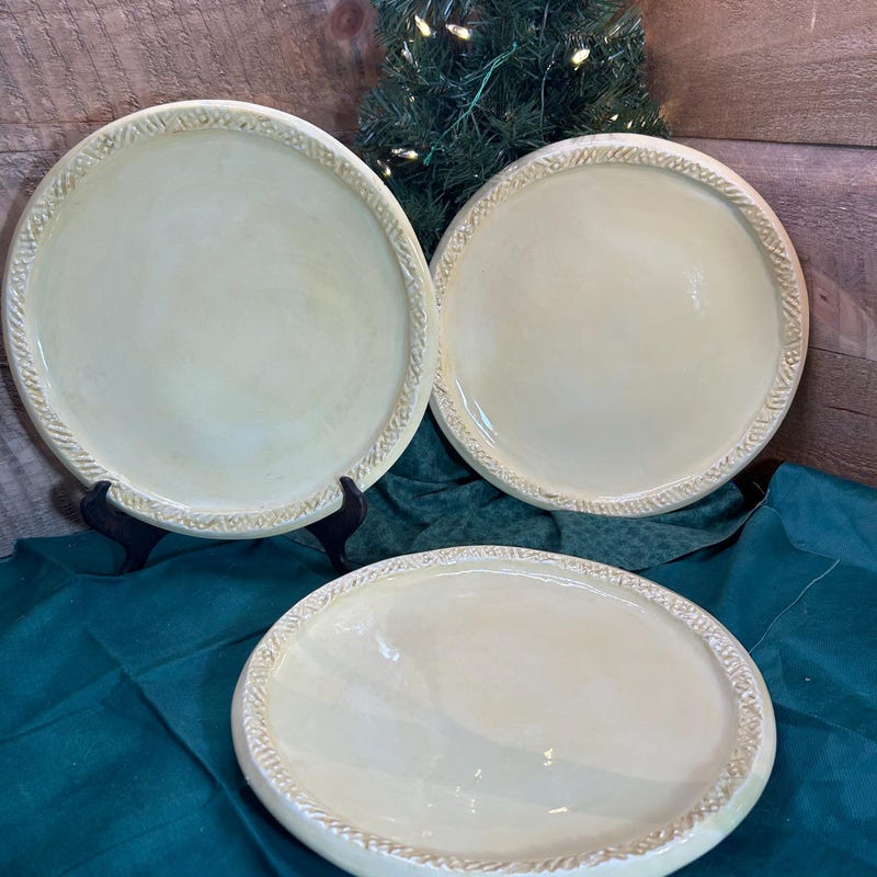 Artisan Yellow Dinner Set - Etsy