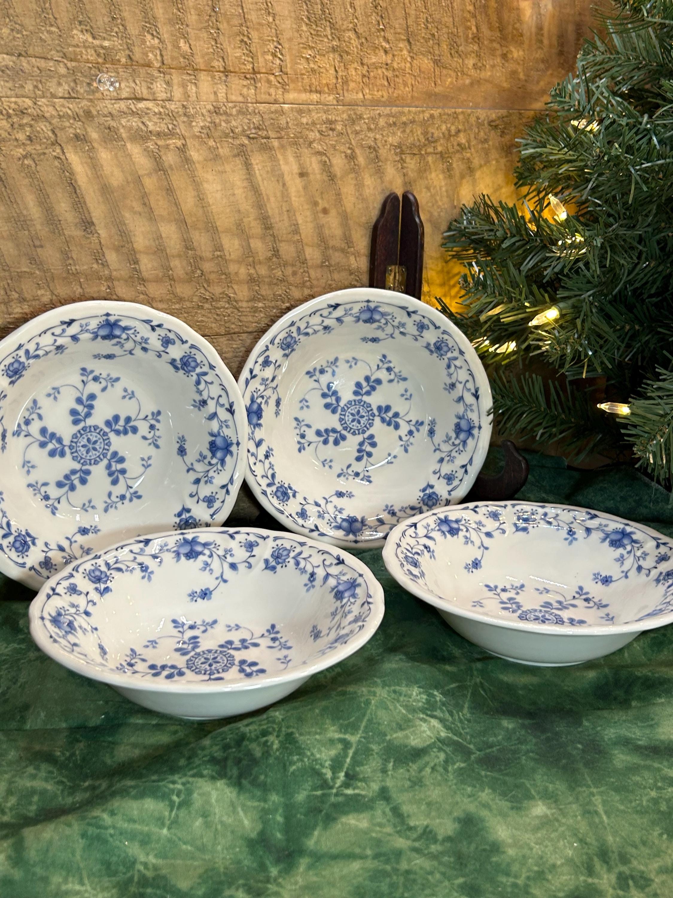 Northridge by Epoch Set of 4 Blue and White Bowls - Etsy