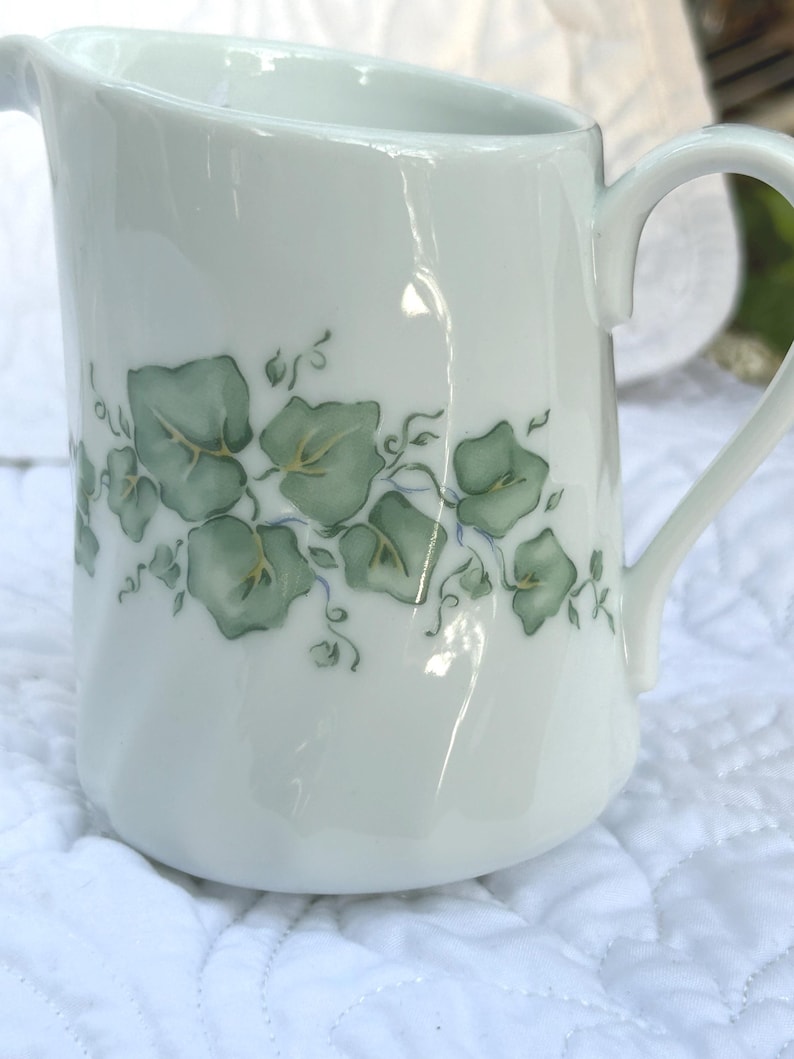 Vintage Corelle Callaway Ivy Creamer – 1990s Stoneware With Green Ivy ...