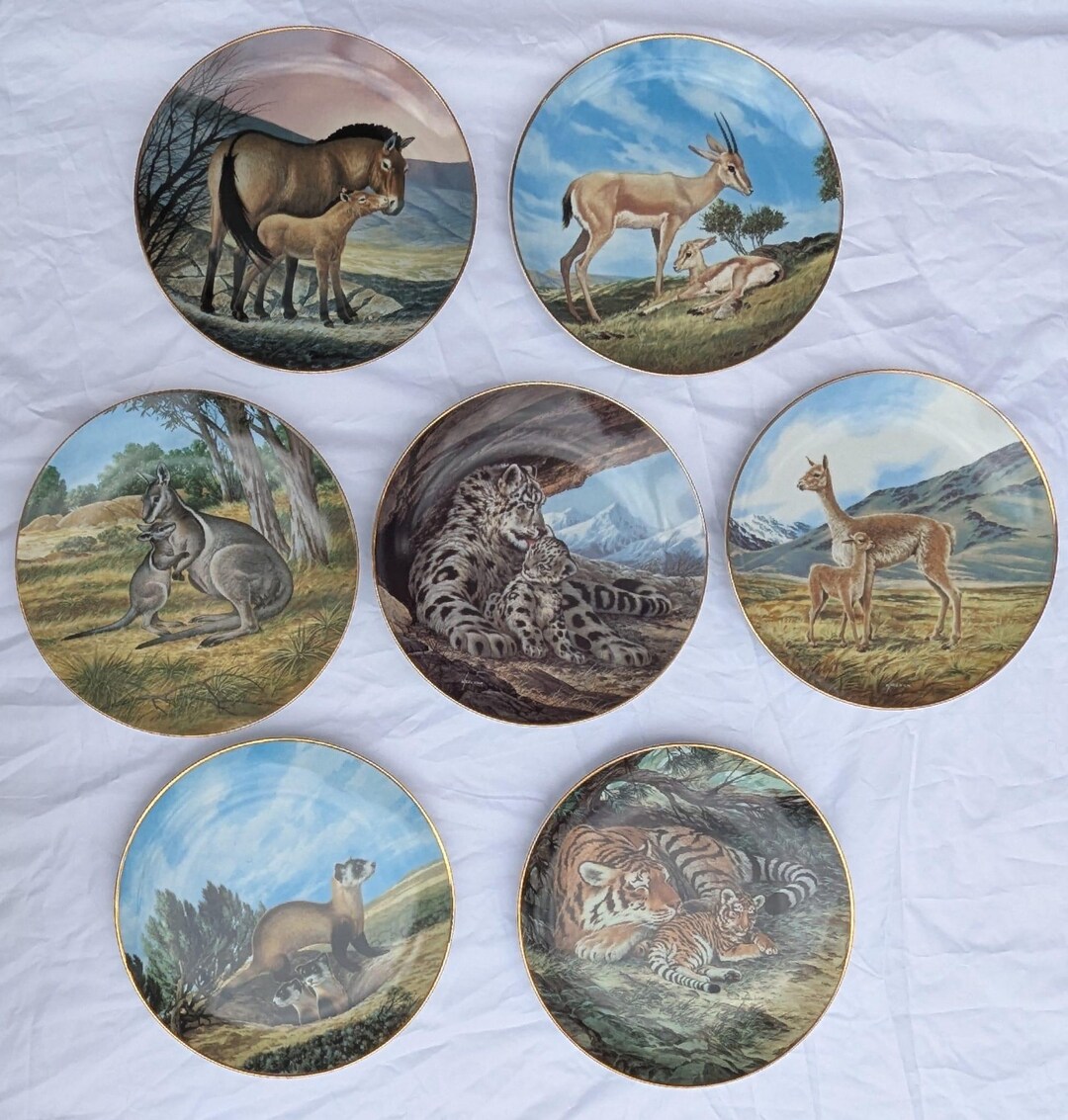 Endangered Species Collector Plates: W.S. George, Will Nelson Art (set ...