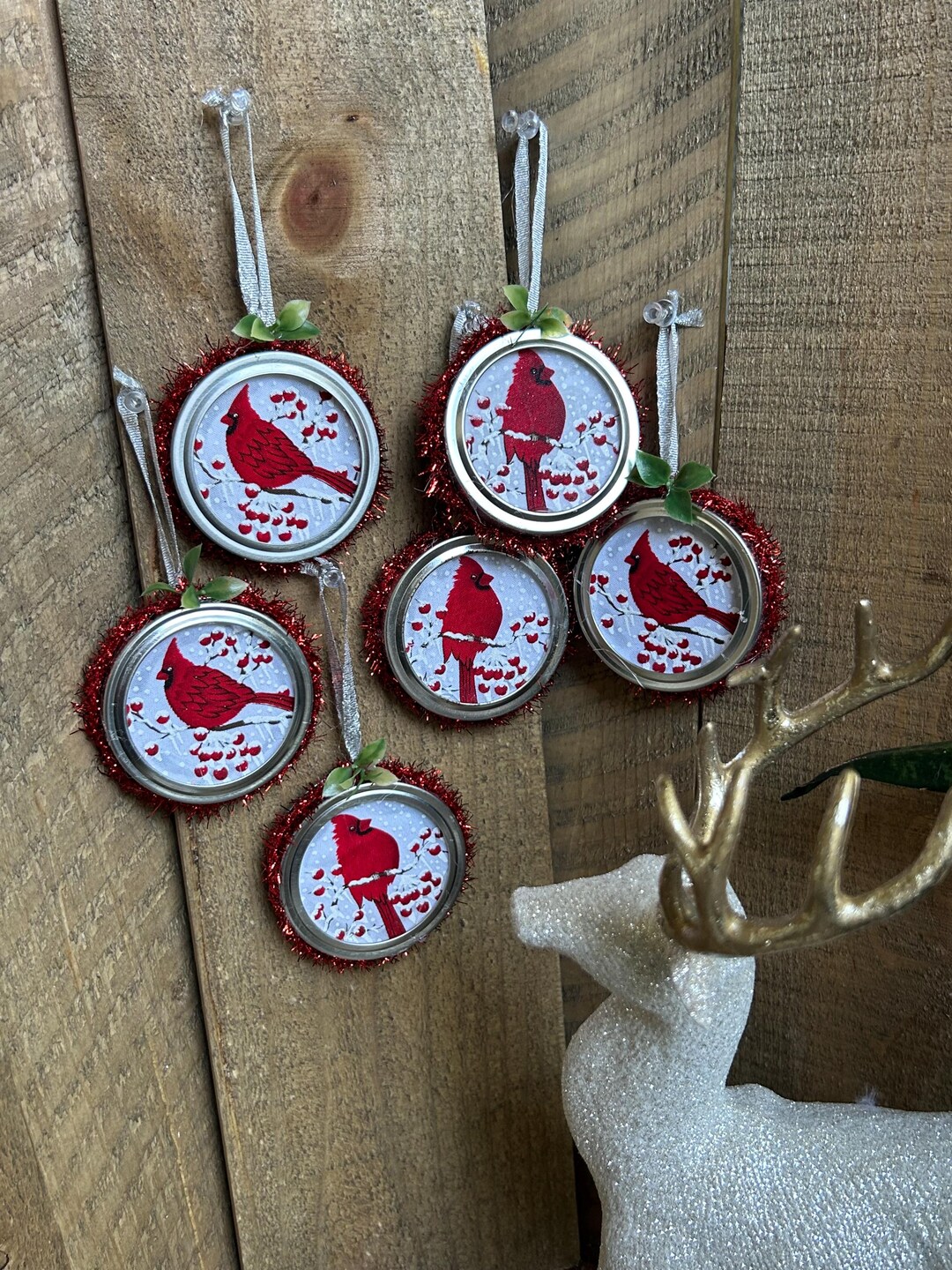 Gingerbread Mason Jar Lid Ornaments – Handmade Christmas Tree ...