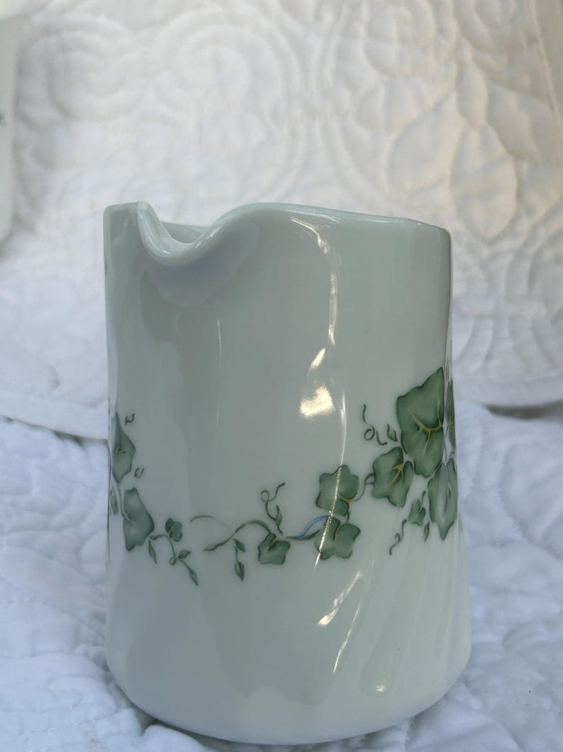 Vintage Corelle Callaway Ivy Creamer – 1990s Stoneware With Green Ivy ...