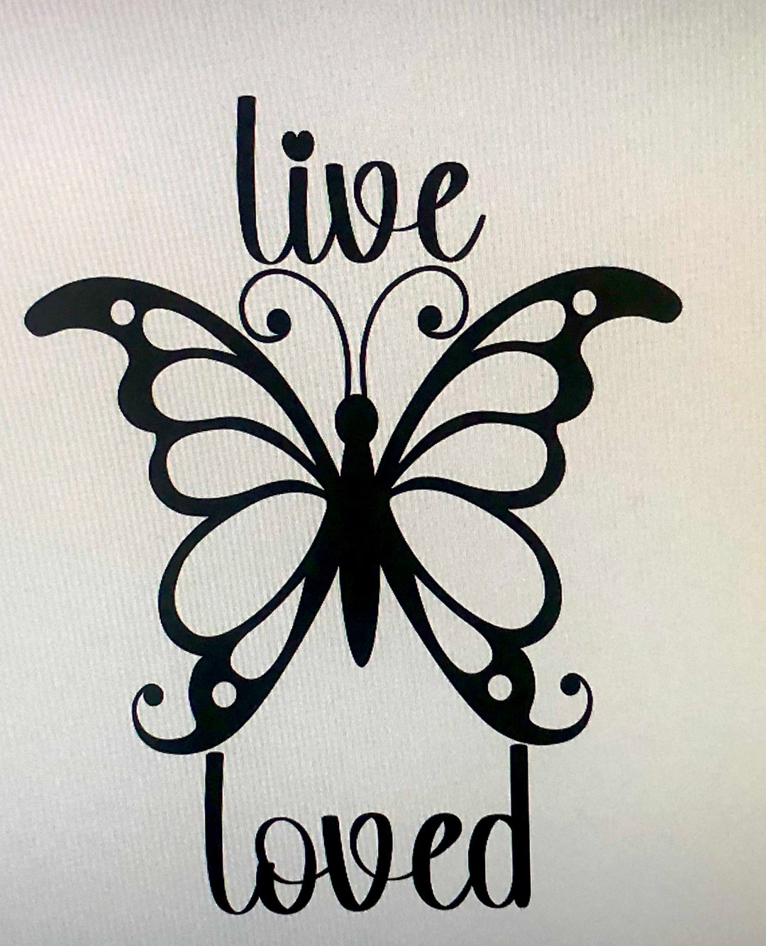 Live Loved Butterfly SVG Layered for Color Change - Etsy