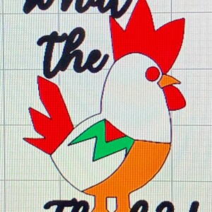 What the Flock!? Funky Chicken = SVG for Cricut Layered - Etsy