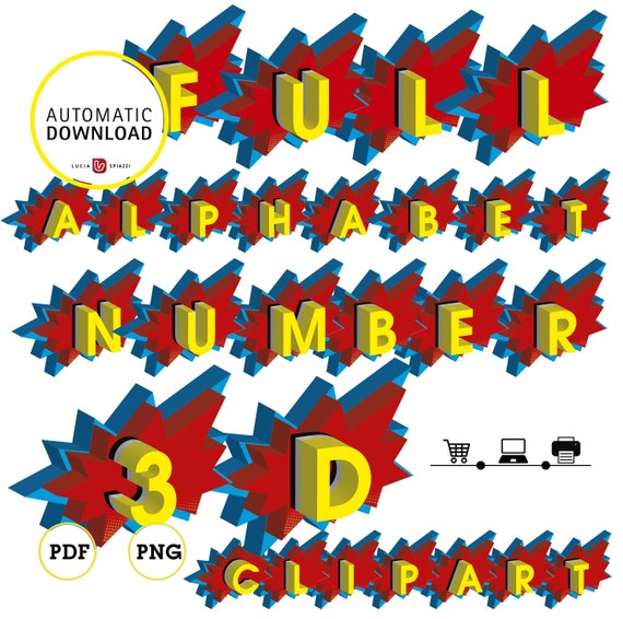 Superhero Letters Clipart