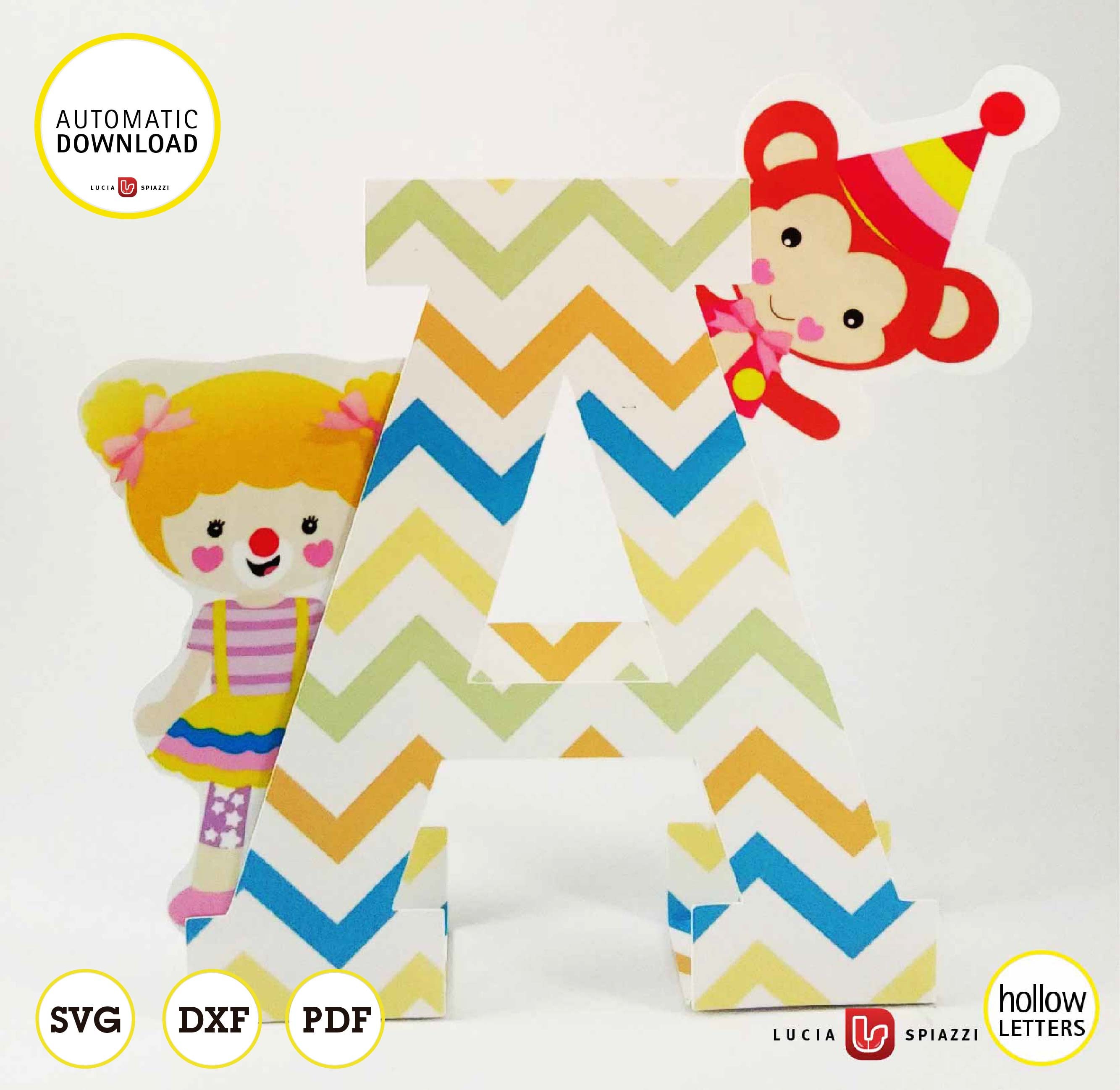 Alfabeto para armar A-Z huecas o abiertas Descarga - Etsy España