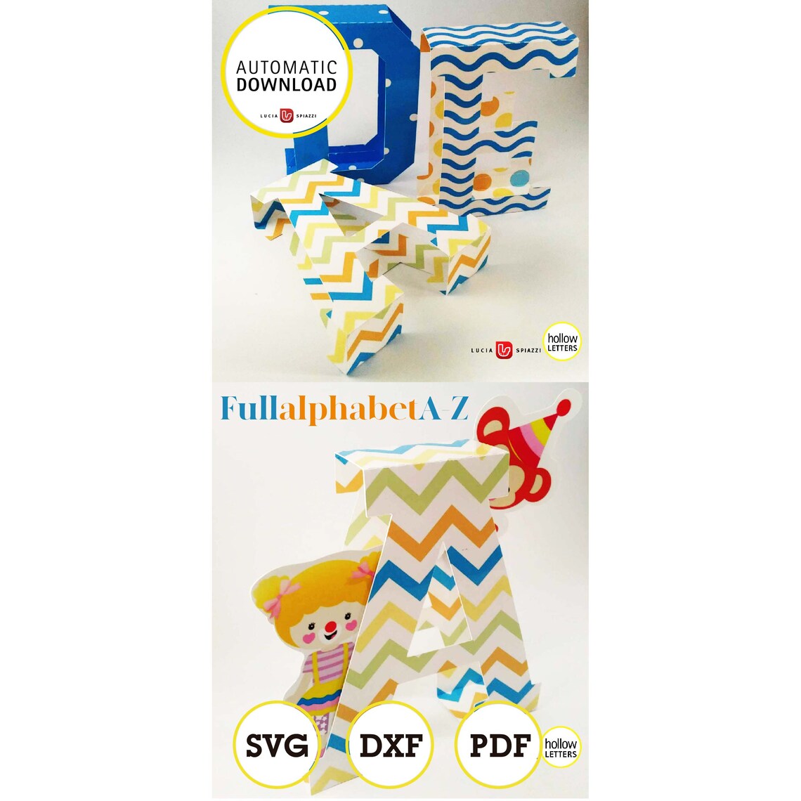Alfabeto para armar A-Z huecas o abiertas Descarga - Etsy España