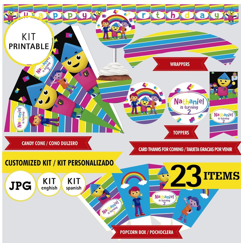 Charlie Colorforms City Kit Printable Custom Logo Birthday | Etsy