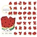 Watermelon Alphabet Letters and Number 3D Clipart Summer - Etsy