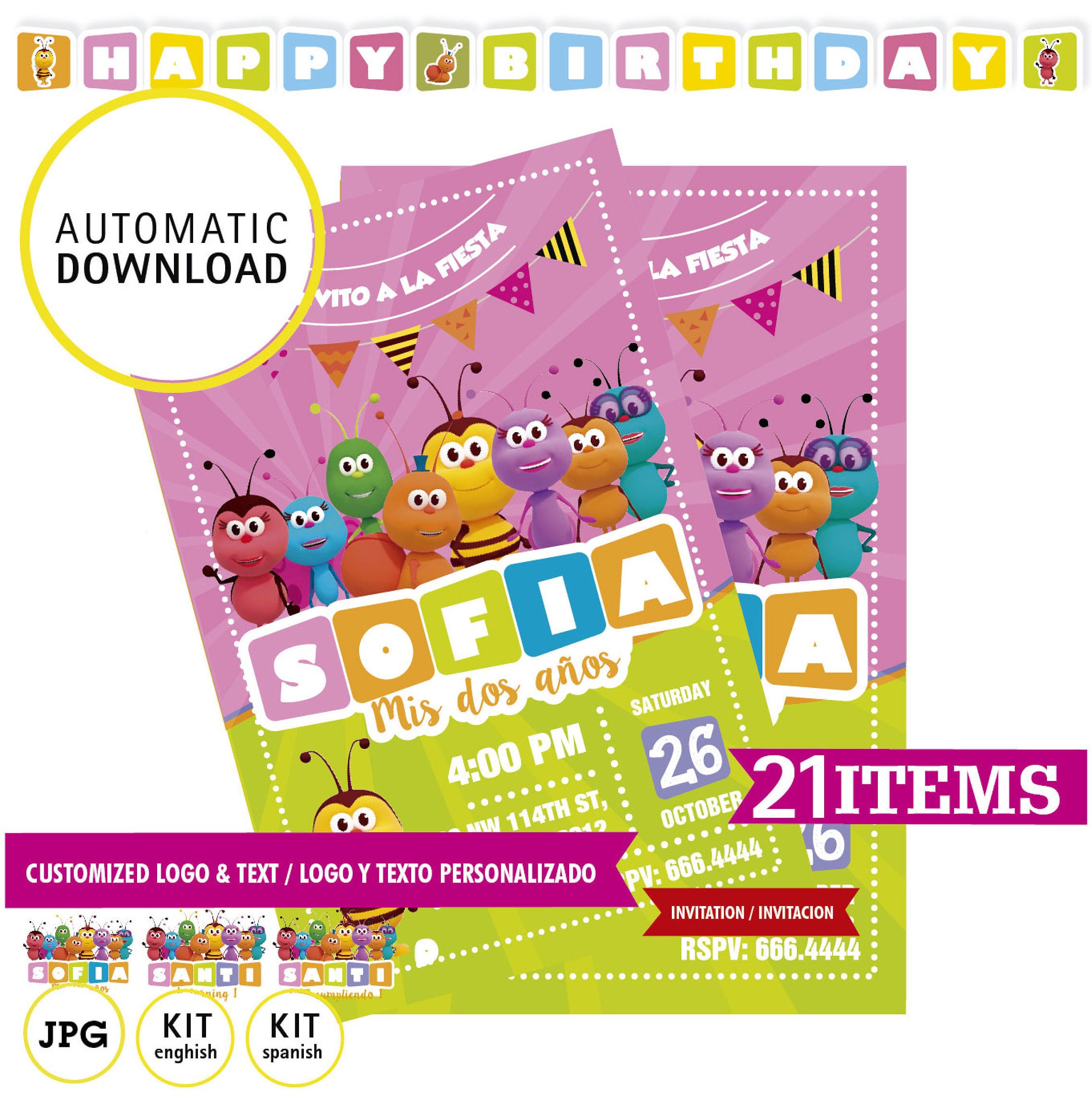 Bichikids Kit imprimible logo y texto personalizados - Etsy España