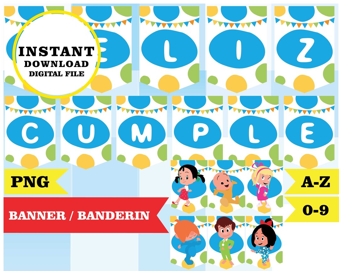 Cleo and Cuquin, Banner, A-Z, A-z, 0-9, Banner Letters - Etsy