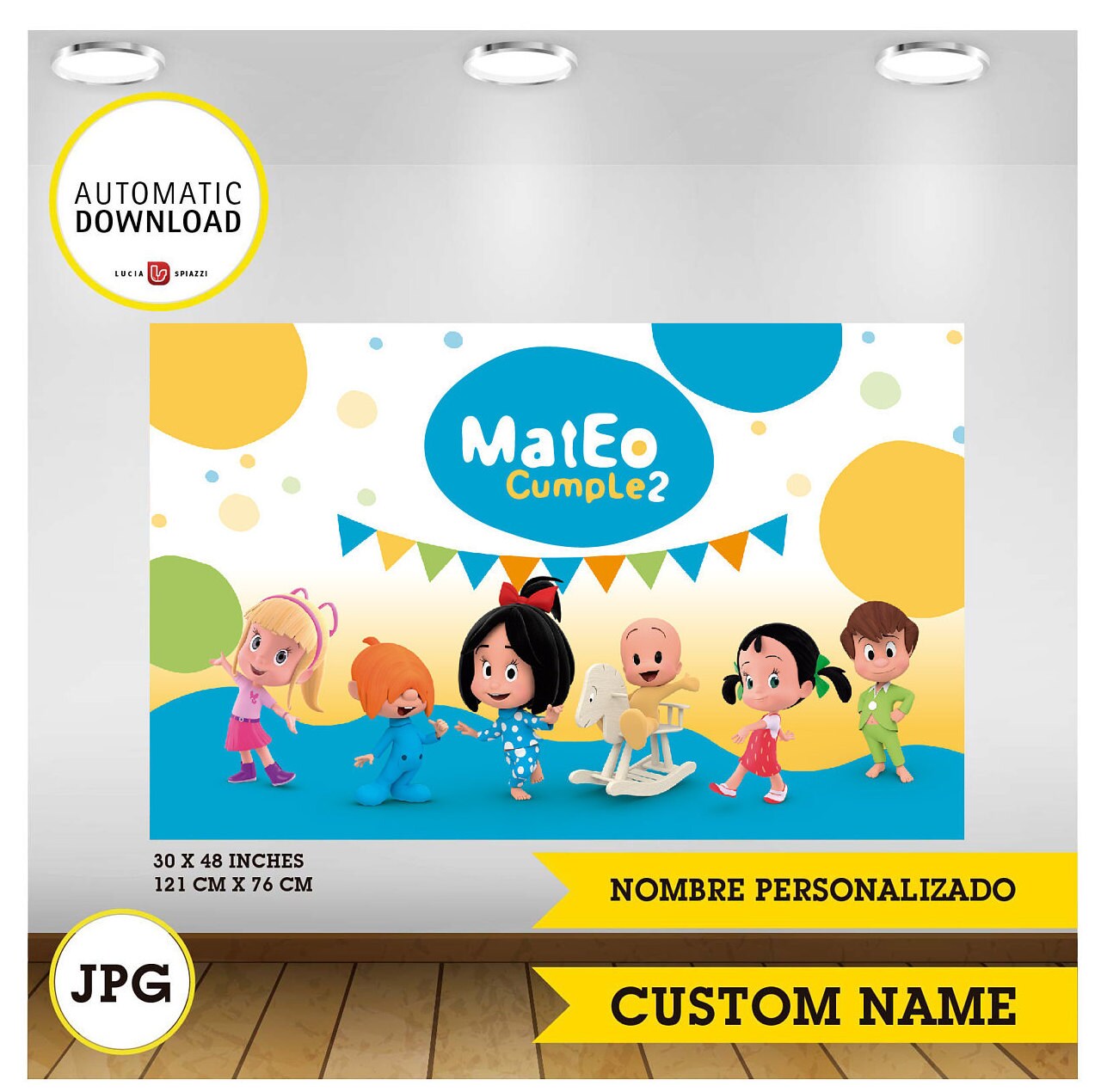 Cleo and Cuquin Backdrop Kids Party Background Cleo and - Etsy