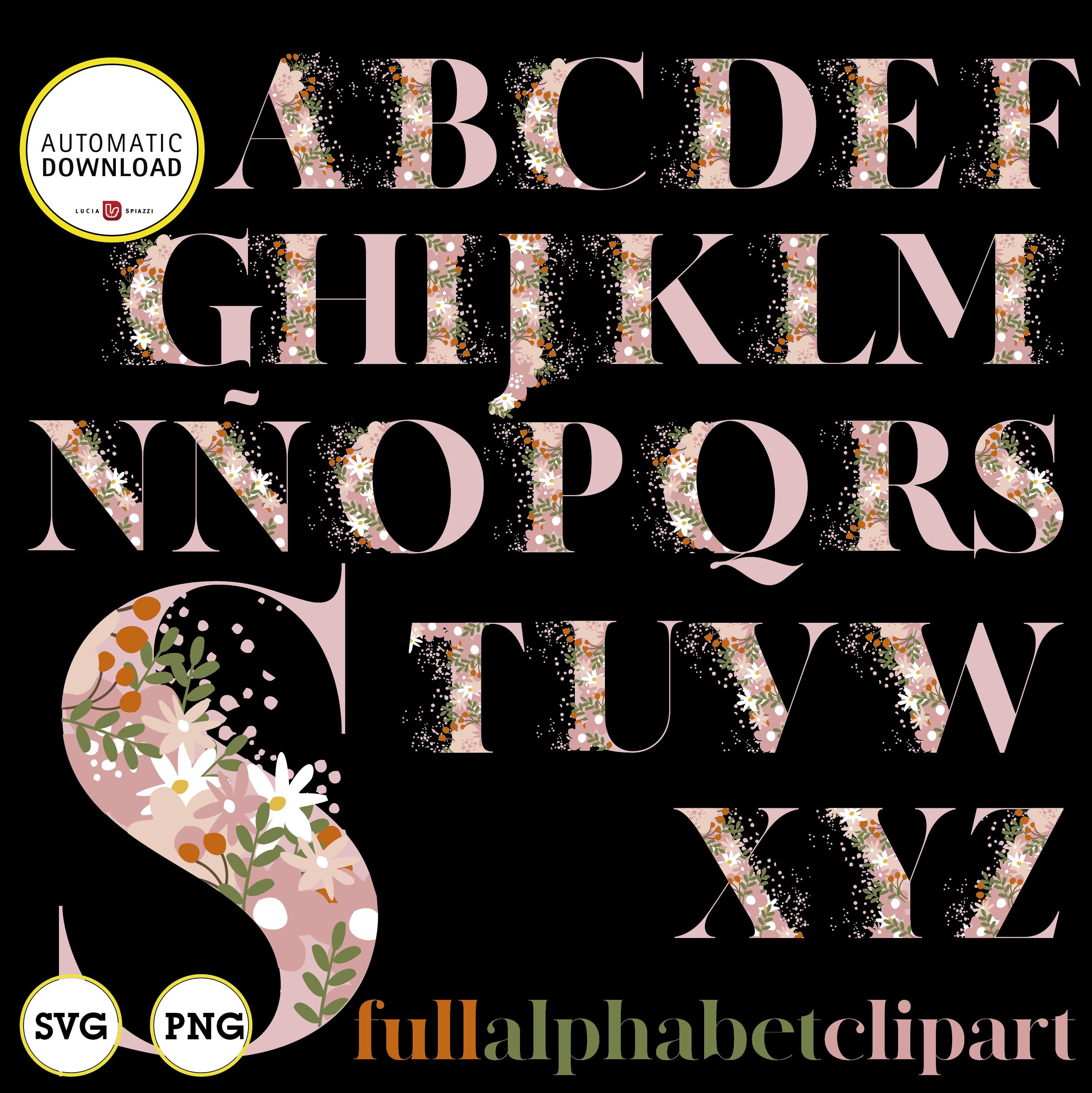 Forest Alphabet Alphabet Enchanted Forest Letters A-Z - Etsy