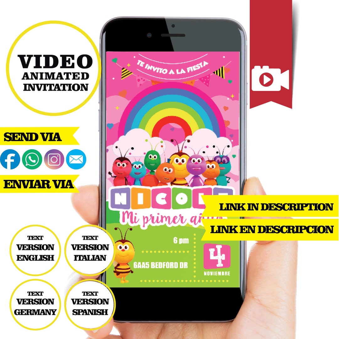 Bichikids, Video Invitación, Logo Y Datos Personalizados, Invitación De ...