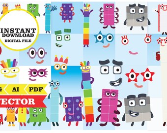 Numberblock Printables - Etsy