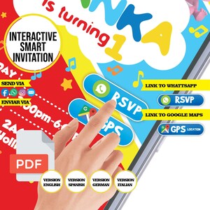 Color Crew, Goo Goo Gaa Gaa, Interactive Invitation, Printable ...