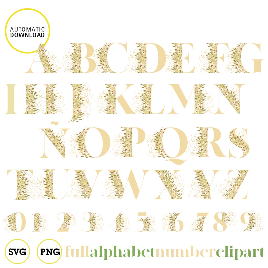 Forest Alphabet Alphabet Enchanted Forest Letters and - Etsy