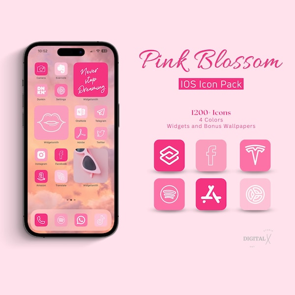 Pink App Icons - Etsy